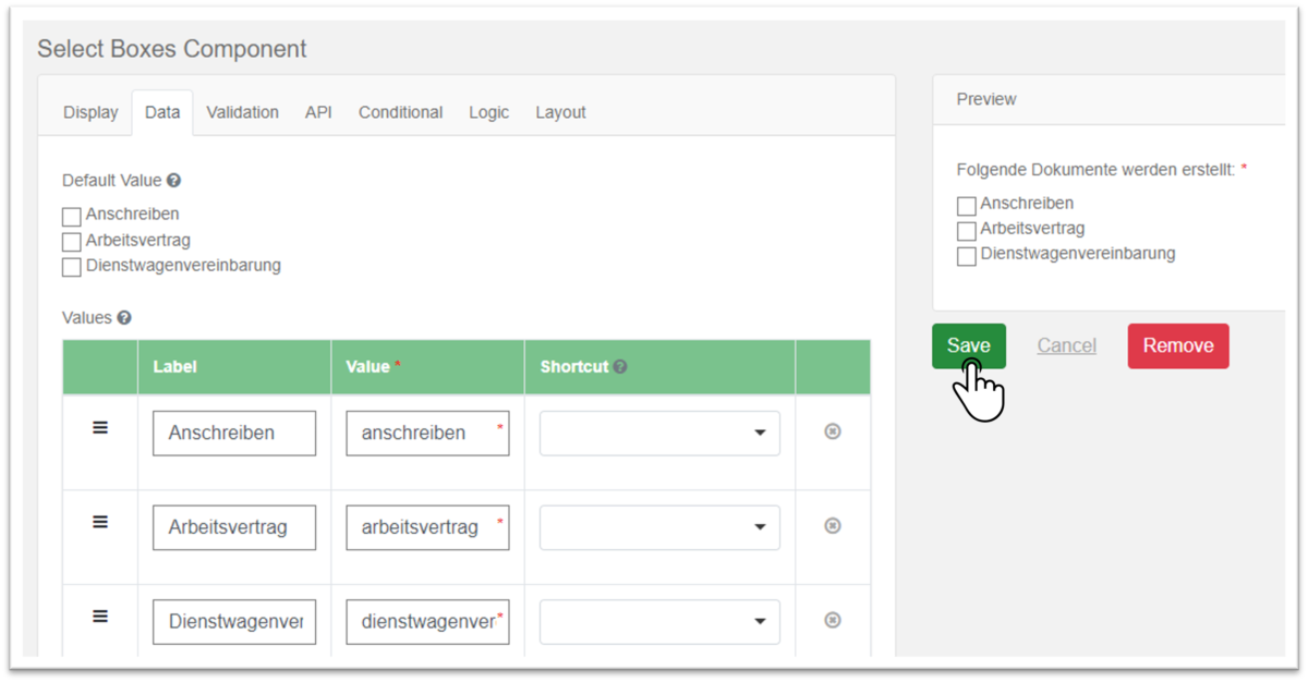 Mehrere Vorlagen in einem Workflow verwenden | Automatisierte Dokumentenerstellung